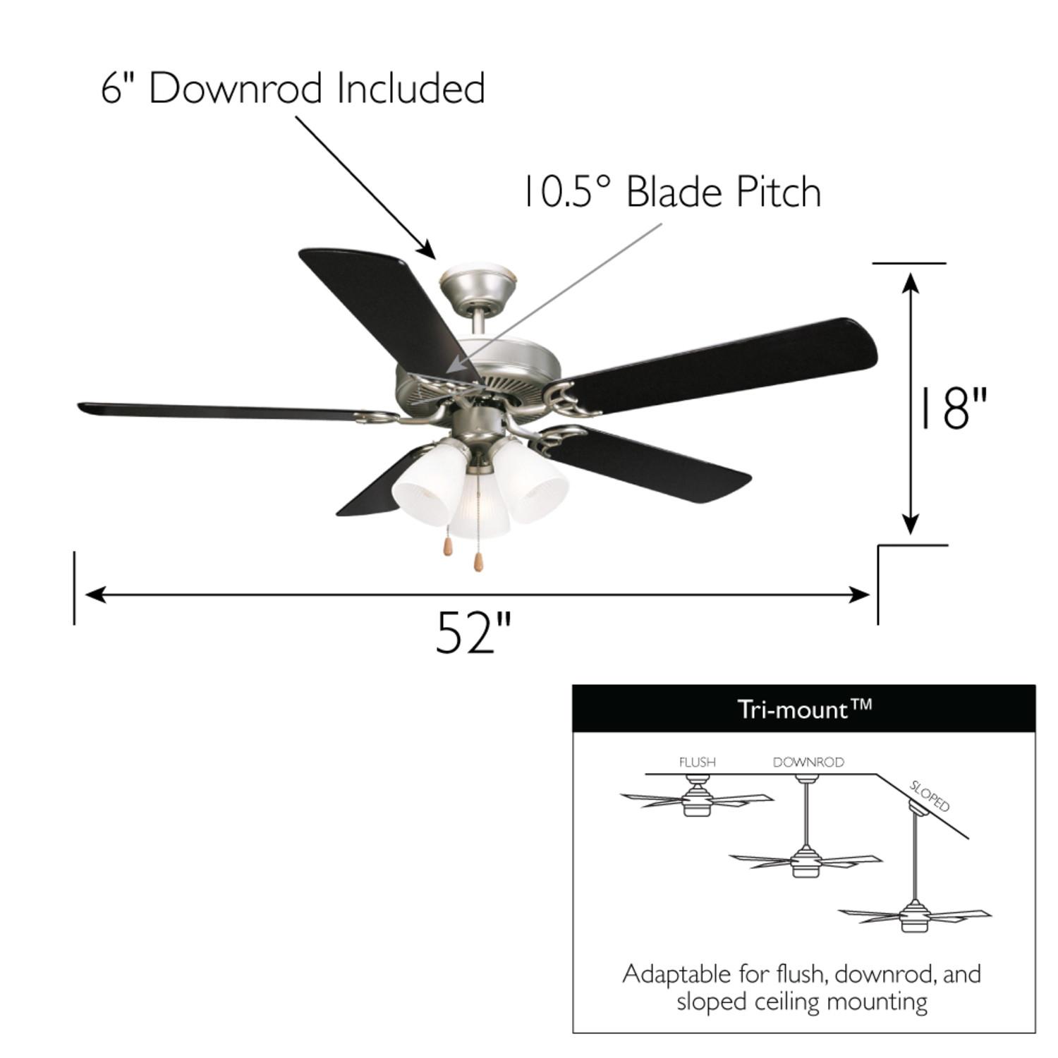Millbridge Ceiling LED Fan 52 Inch | Lighting & Ceiling Fans | Today's ...