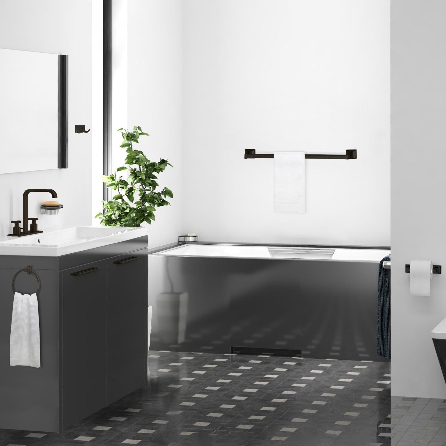 Millbridge Matte Black 4 Piece Bath Kit ǀ Bath ǀ Today's Design House