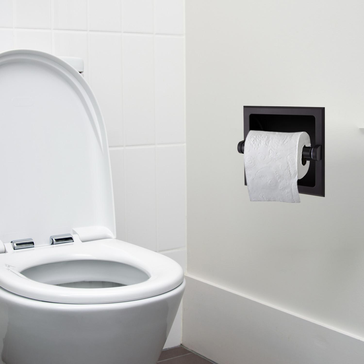 Millbridge Matte Black Recessed Toilet Paper Holder ǀ Bath ǀ Today's ...