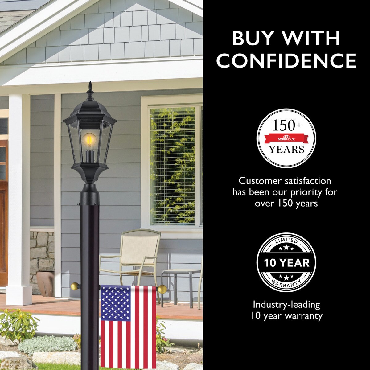 Oak Creek Outdoor Post Light Textured Black | Lighting & Ceiling ...
