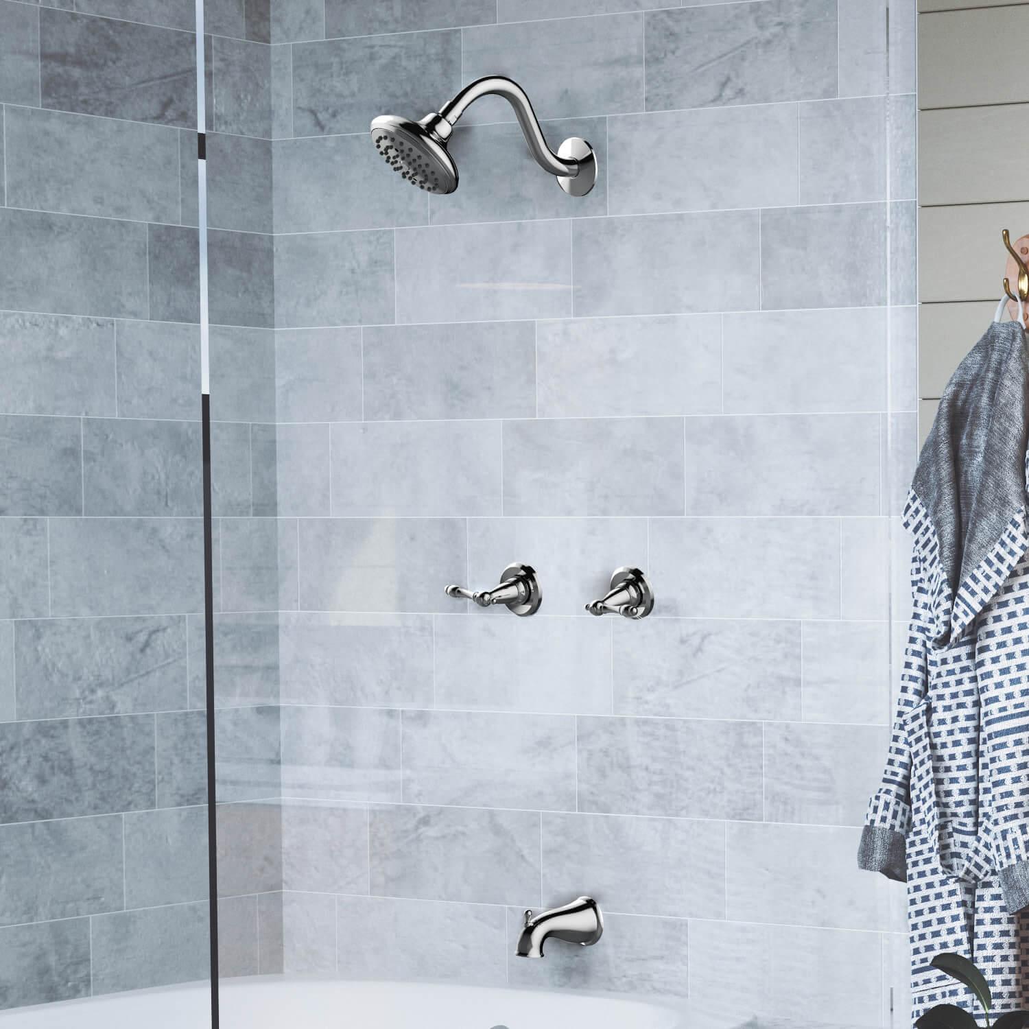 Oakmont Polished Chrome 2 Handle Shower Trim ǀ Bath ǀ Today's Design House