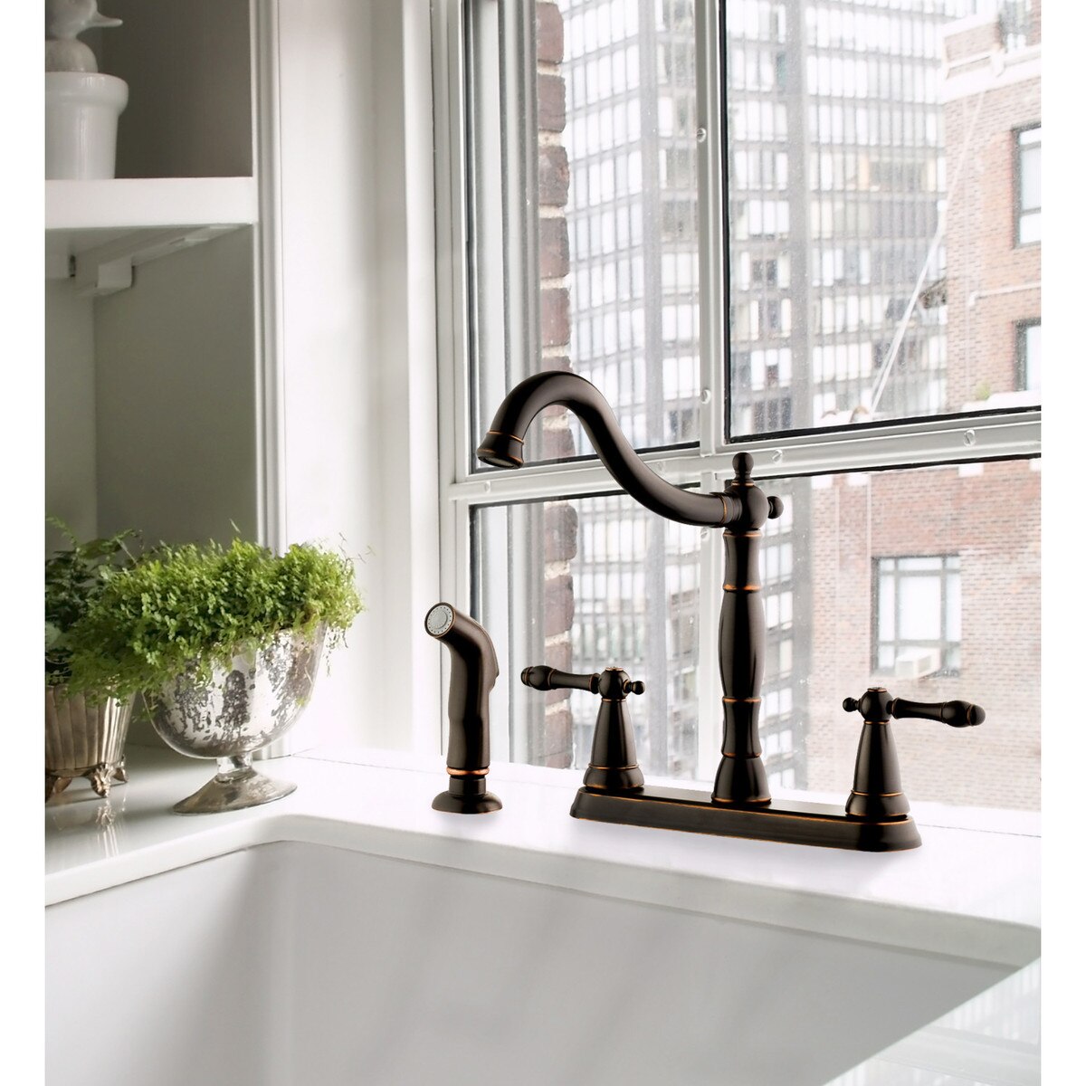 Oakmont Kitchen Faucet Side Sprayer Oil Rubbed Bronze | Kitchen | Today ...