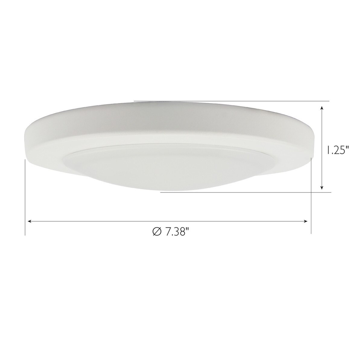 Paxton White 7 Inch LED Flush Mount Ceiling Light ǀ Lighting & Ceiling ...