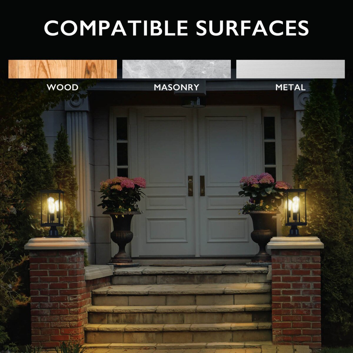 Pier Base Round Mount Matte Black 3.5 Inch ǀ Outdoor & Garden ǀ Today's ...