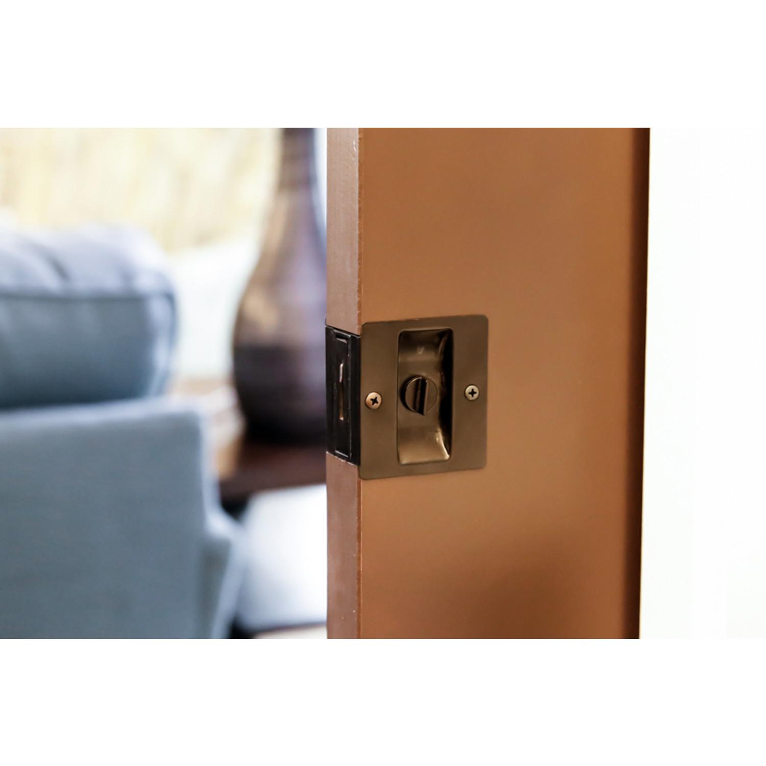 Pocket Privacy Door Hardware Bronze 2-Pack ǀ Hardware & Locks ǀ Today's ...