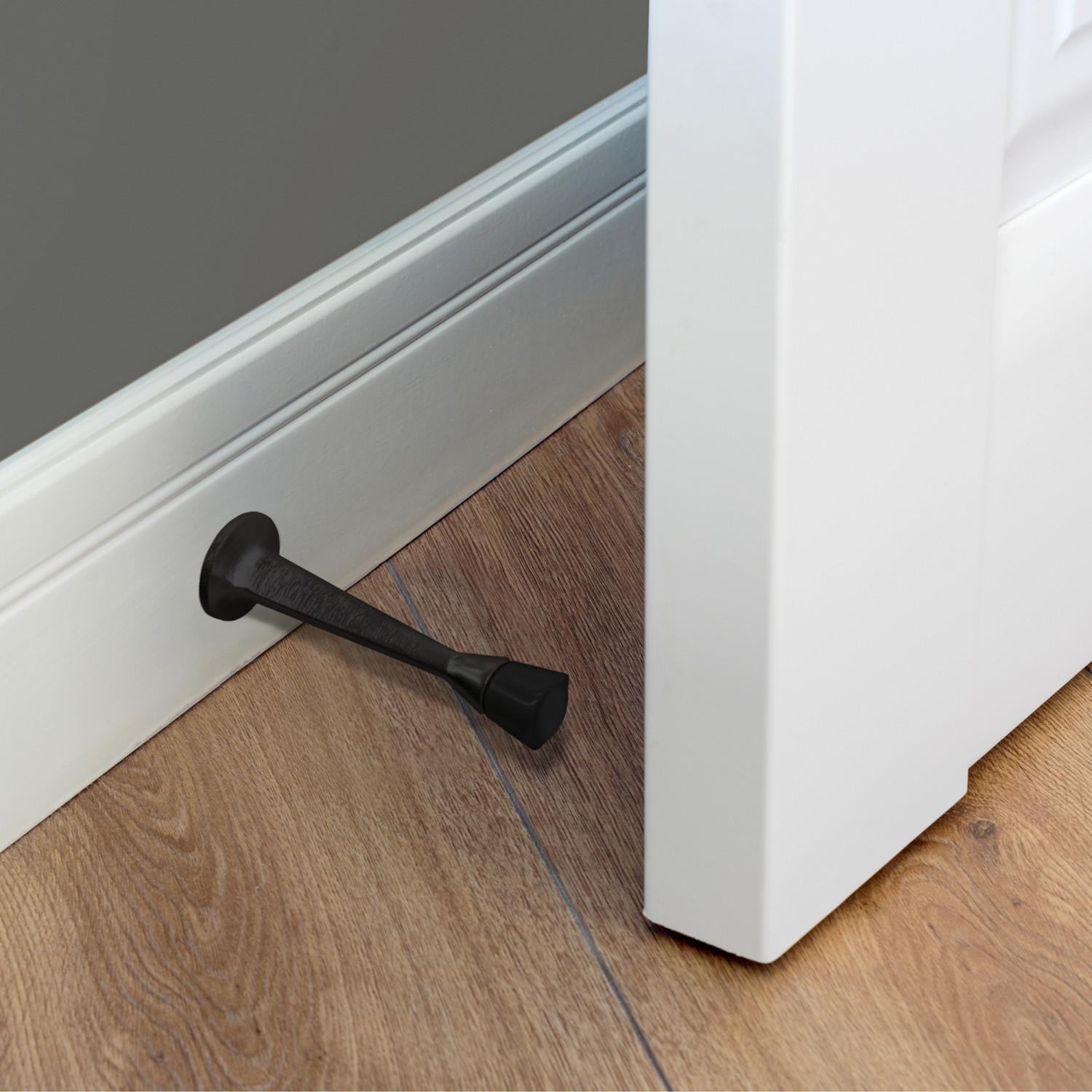 Rigid Cast Door Stop Matte Black 3 Inch 10 Pack ǀ Hardware & Locks ǀ ...