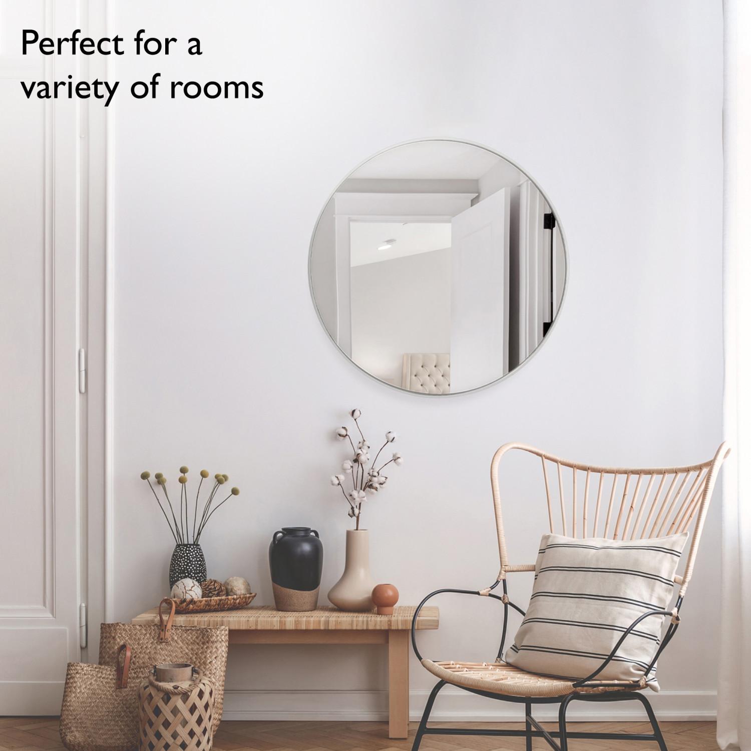 Kenna 28 Inch Wall Mirror 2-Pack Silver ǀ Bath ǀ Today's Design House