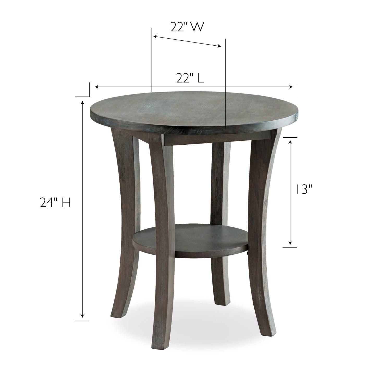 Rustic Wire Driftwood Round Side Table Rustic Gray ǀ Furniture ǀ Today ...