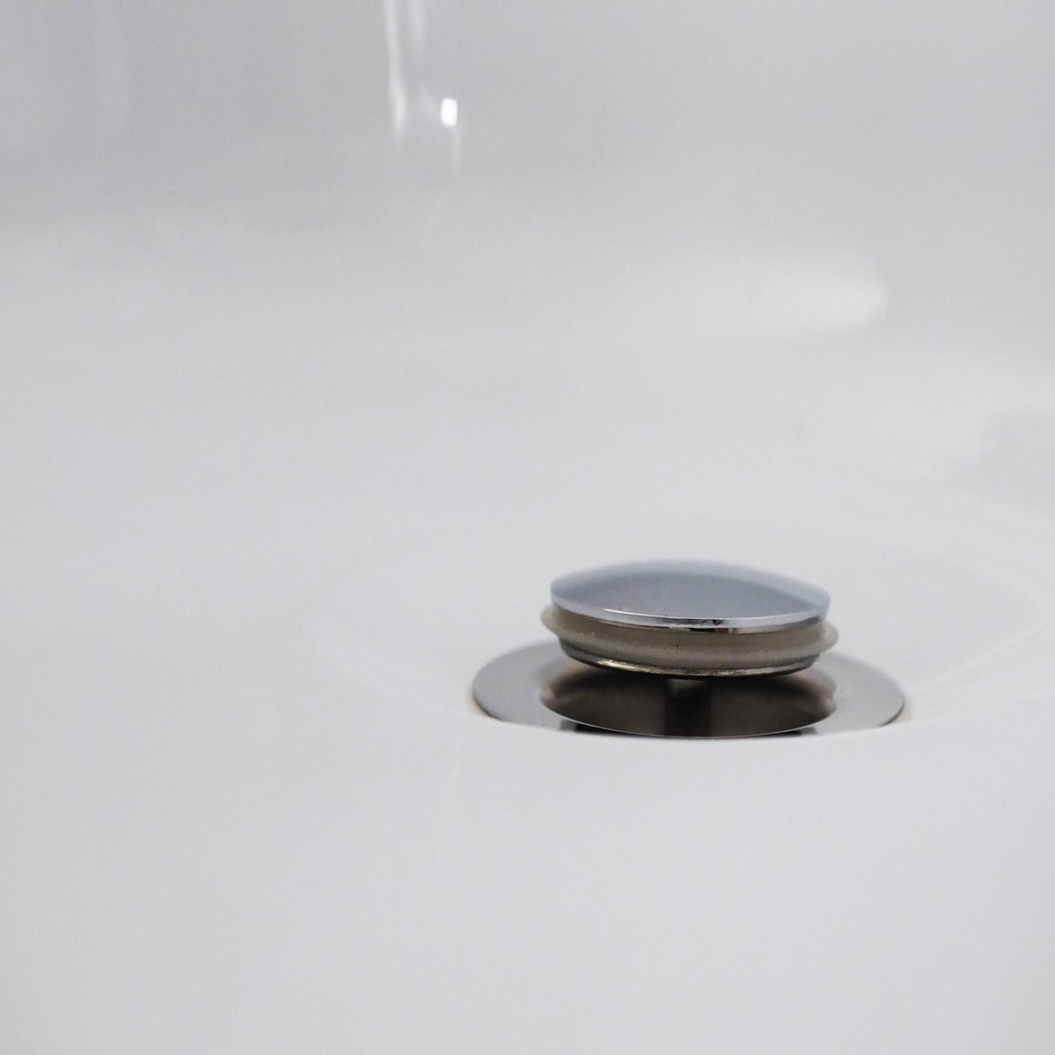 Satin Nickel Toe Tap Bath Drain ǀ Bath ǀ Today's Design House