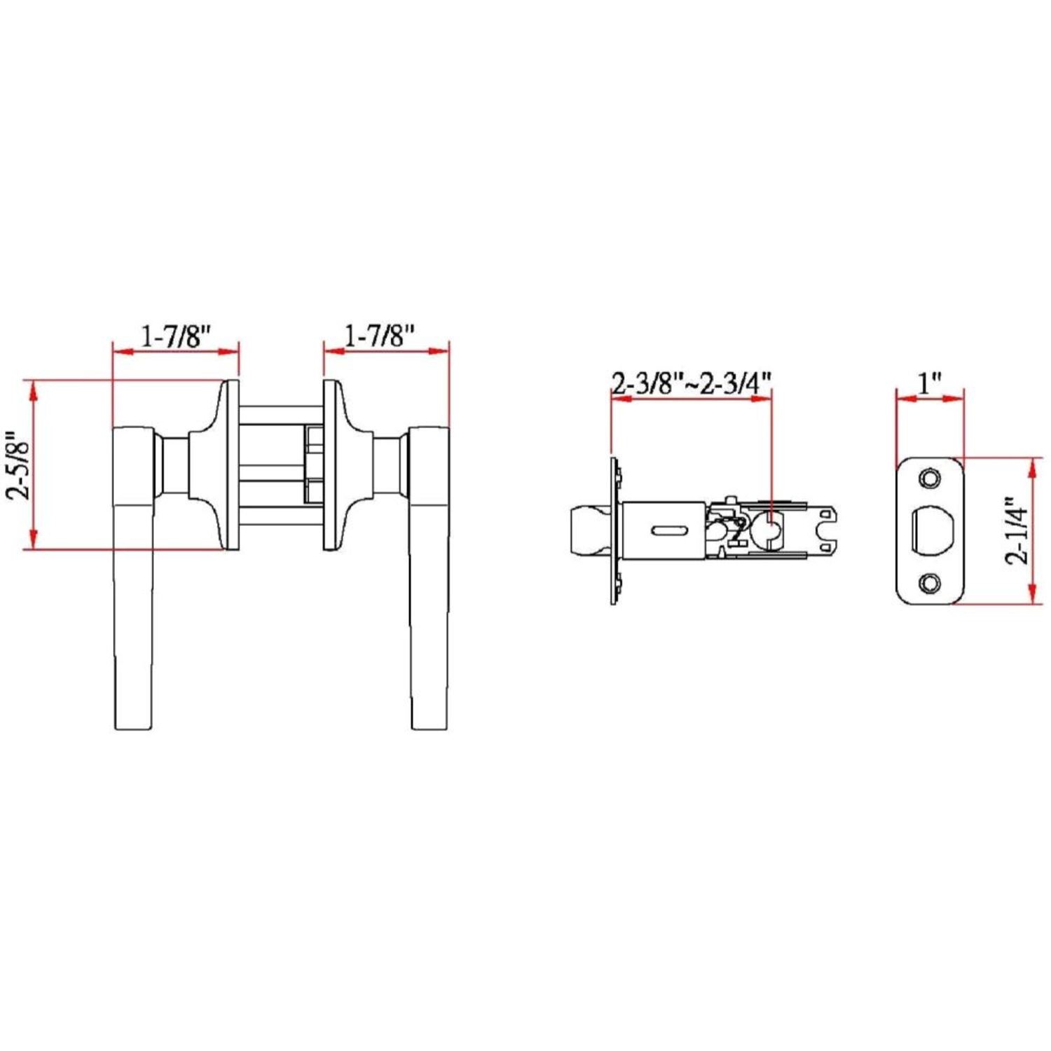 Scroll Passage Door Handle Satin Nickel ǀ Hardware & Locks ǀ Today's ...