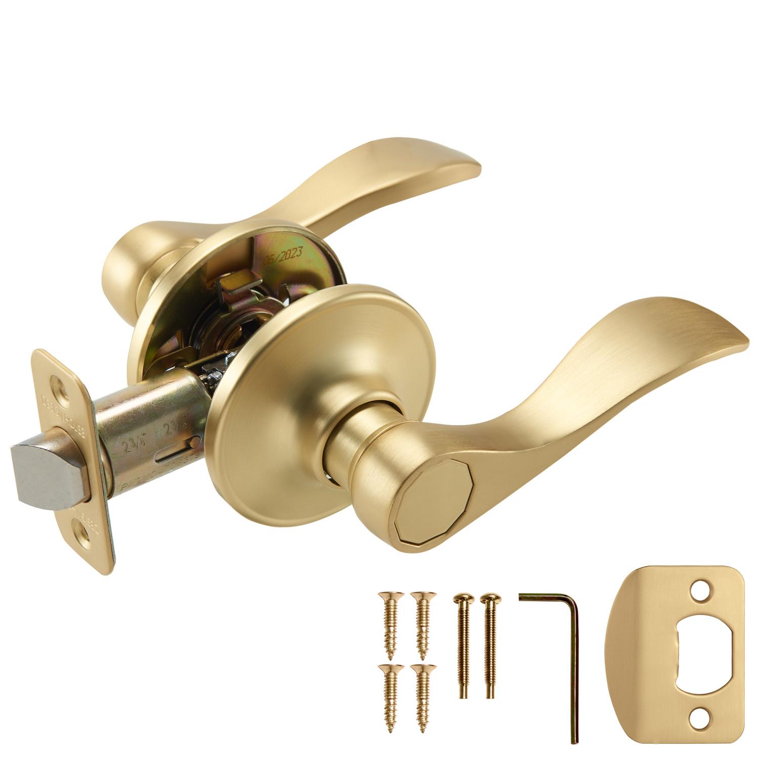 Springdale Satin Gold Closet Door Lever ǀ Hardware & Locks ǀ Today's ...