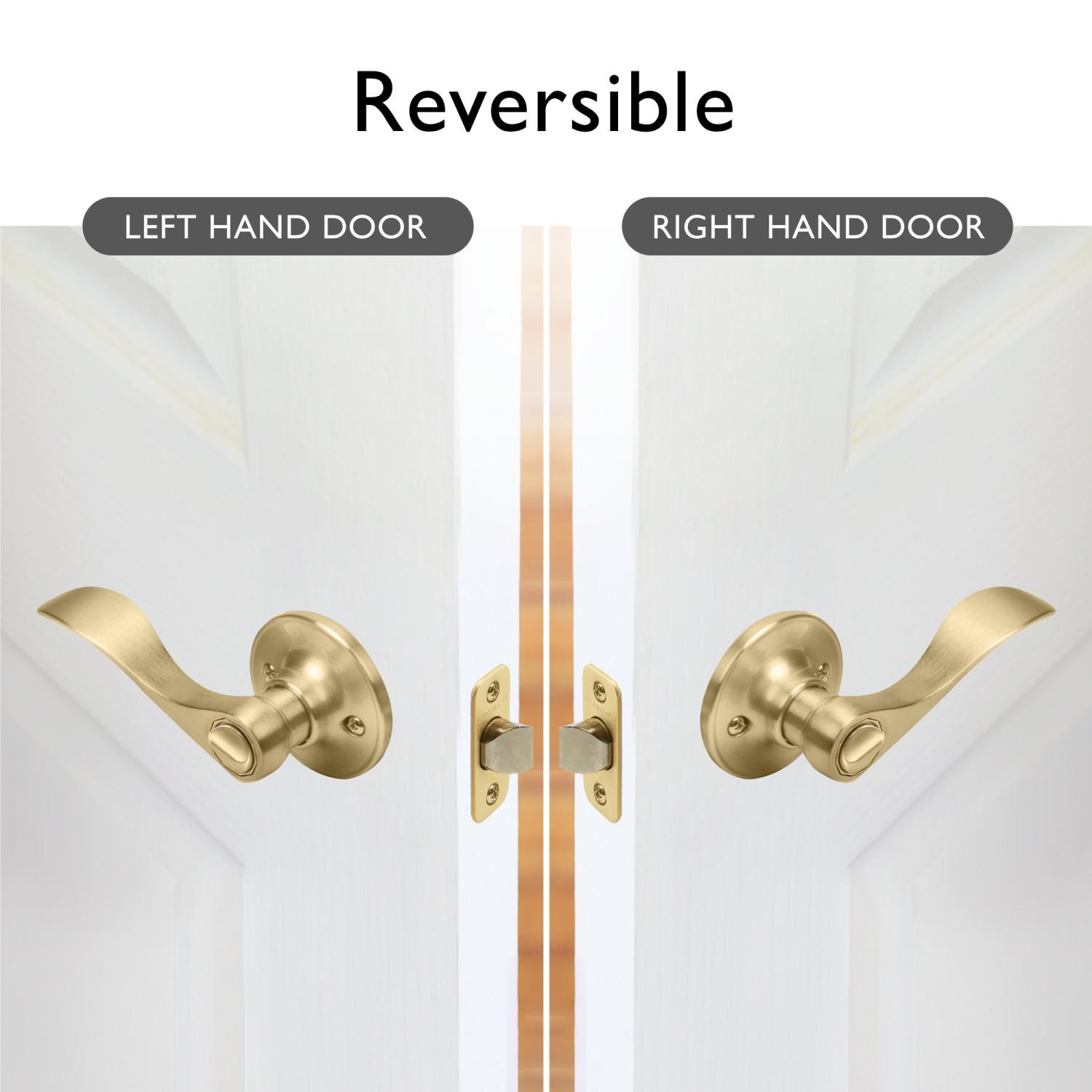 Springdale Satin Gold Privacy Door Lever ǀ Hardware & Locks ǀ Today's ...