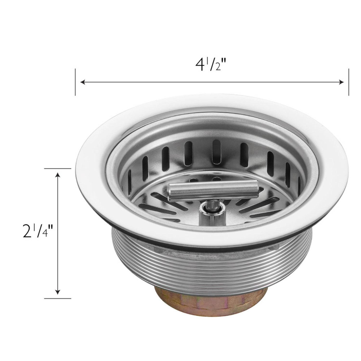 Kitchen Sink Drain Strainer with T-Handle in Stainless Steel ǀ Kitchen ...