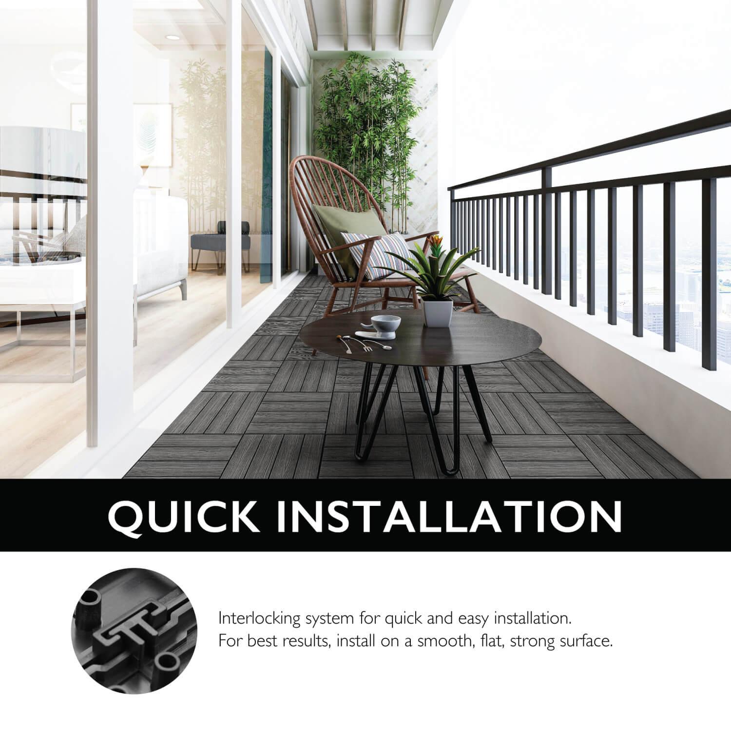 Straight Edge Trim Modern Ebony 4-Pack | Outdoor Living & Garden| Today ...