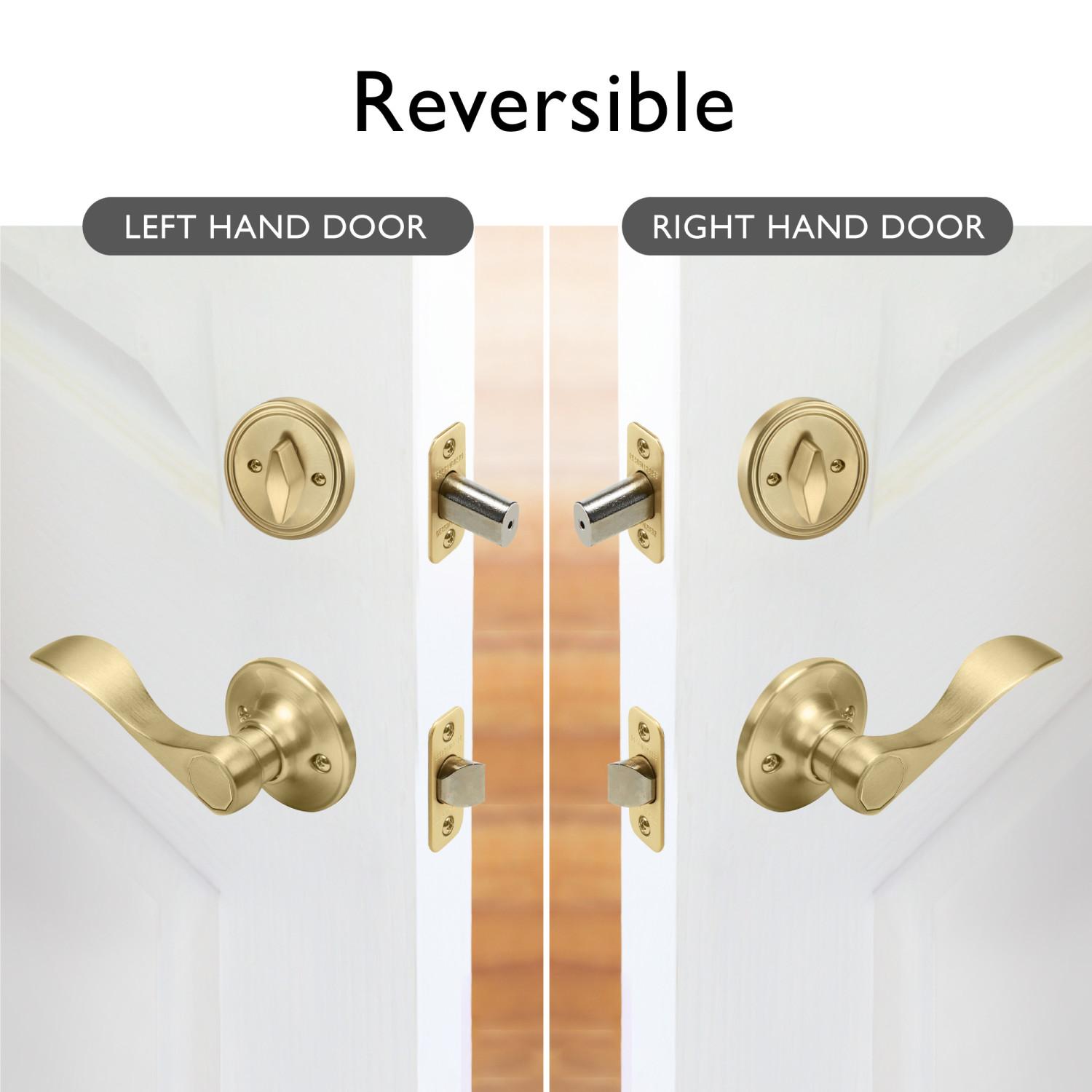 Coventry Entry Handle Set Springdale Deadbolt Satin Gold ǀ Hardware ...