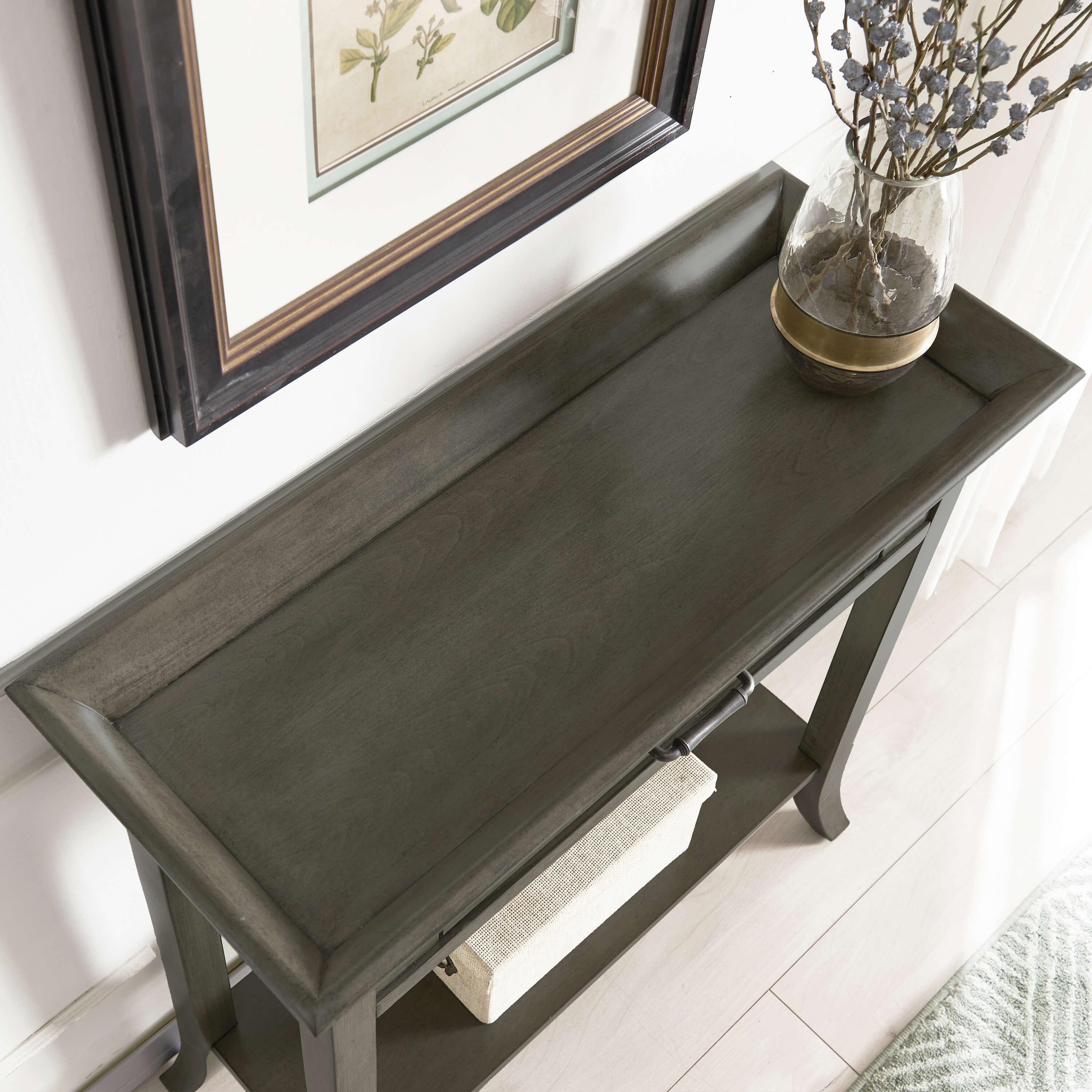 Traditional Tray Edge Hall Stand Smoke Gray ǀ Furniture ǀ Today's ...