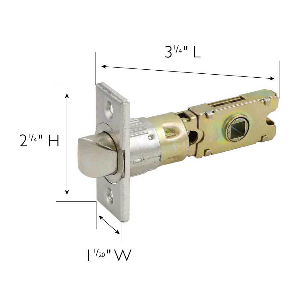 6-Way Universal Replacement Entry Latch Satin Nickel ǀ Hardware & Locks ...