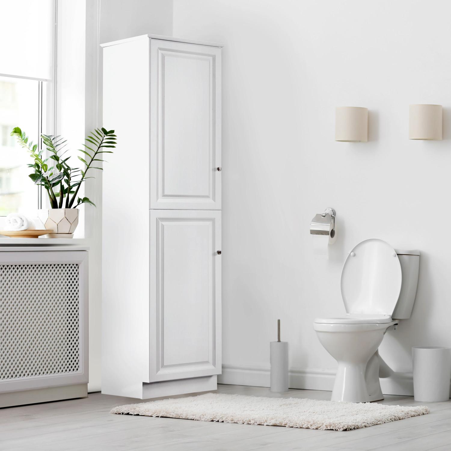 Wyndham Bathroom Linen Storage Floor Cabinet | Bath | Today's Design House